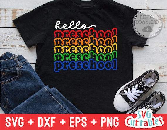 Hello Preschool Svg Preschool Cut File Back to School Svg - Etsy