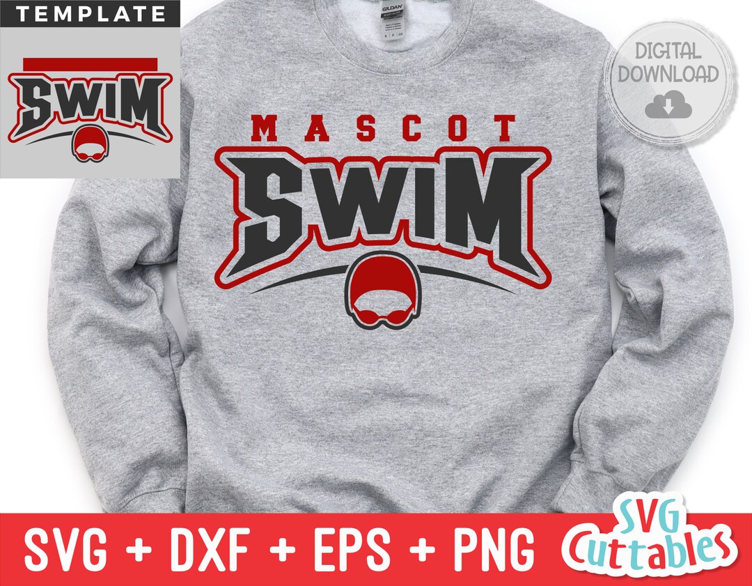 Swimming Svg Swim Cut File Swim Template 0011 Svg Eps Dxf Png ...