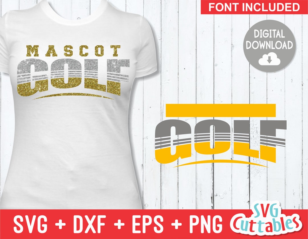 Golf Svg Cut File - Golf Team - Golf Template 001 - Svg - Eps - Dxf ...