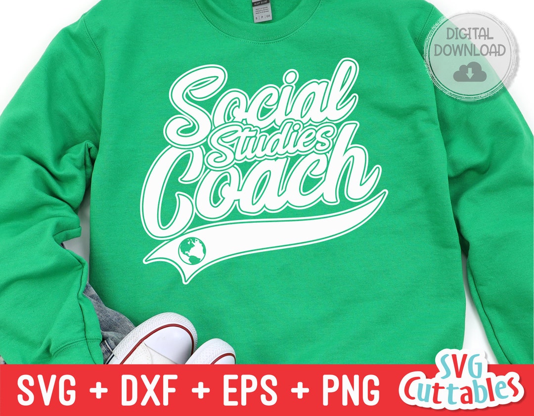 Social Studies Coach Svg - Occupation - Swoosh - Svg - Dxf - Eps - Png ...