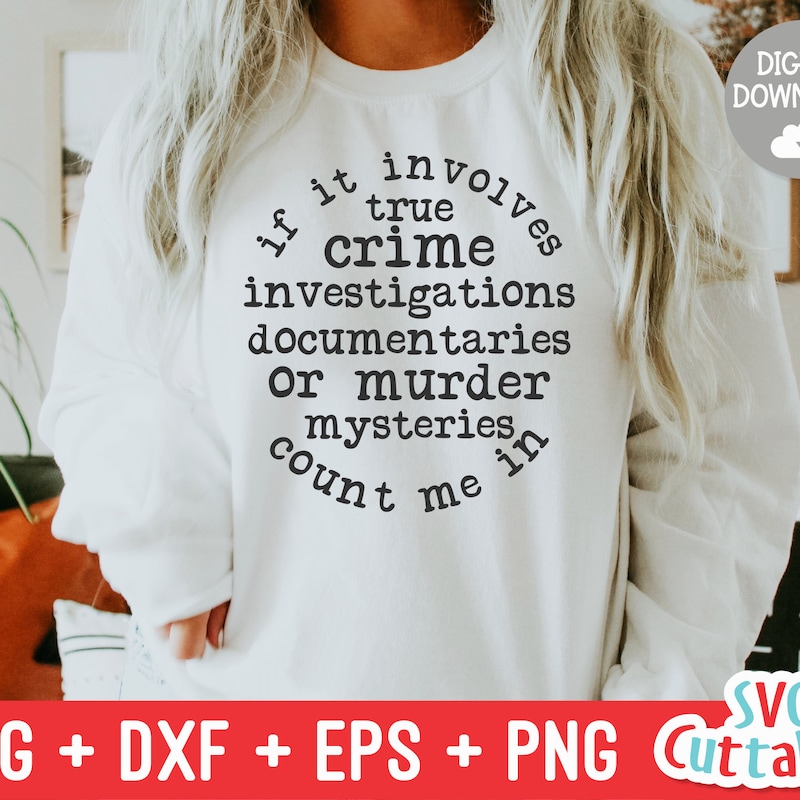 True Crime Svg - Etsy