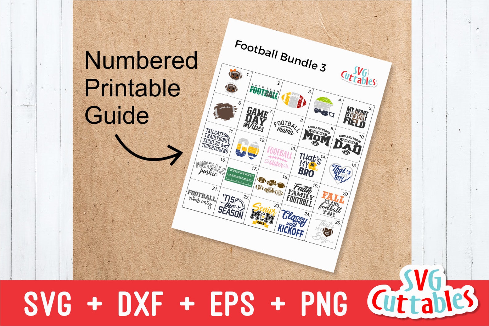 Football Bundle 3 Svg Football Cut File Svg Eps Dxf - Etsy