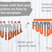 Football Bundle Svg - Football Template Bundle 3 - Svg - Dxf - Eps ...