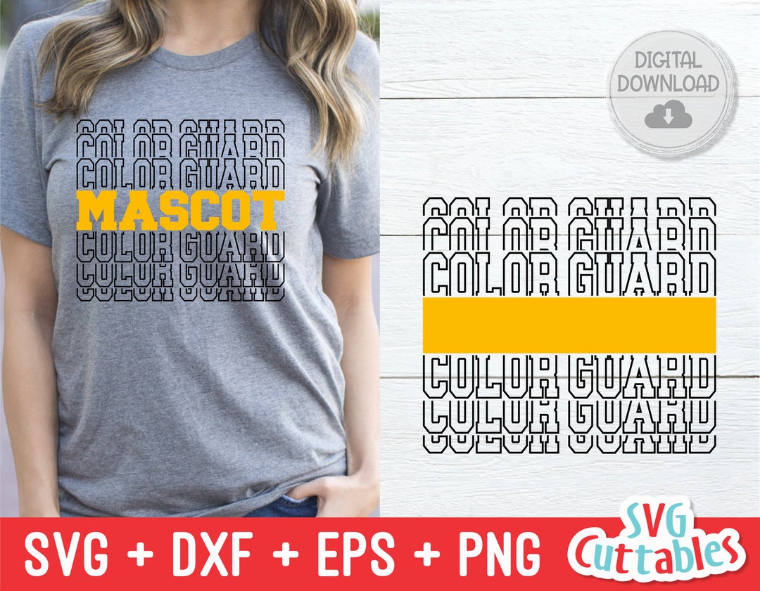 Color Guard Svg - Color Guard Template 0010 - Svg - Dxf - Eps - Png ...