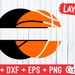 Split Basketball Svg, Basketball Svg - Dxf - Eps - Png - Basketball Cut ...
