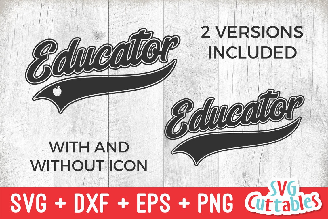 Educator Svg Teacher Svg Occupation Swoosh Svg Dxf - Etsy