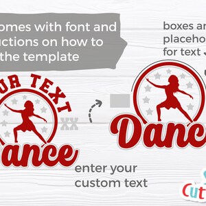 Dance Svg Cut File - Dance Team - Dance Template 0022 - Svg - Eps - Dxf ...