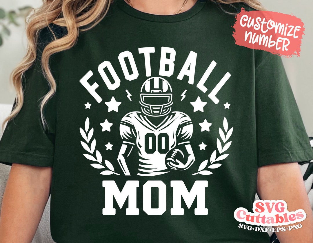 Football Mom Svg - Football Mom Cut File - Svg - Dxf - Eps - Png ...