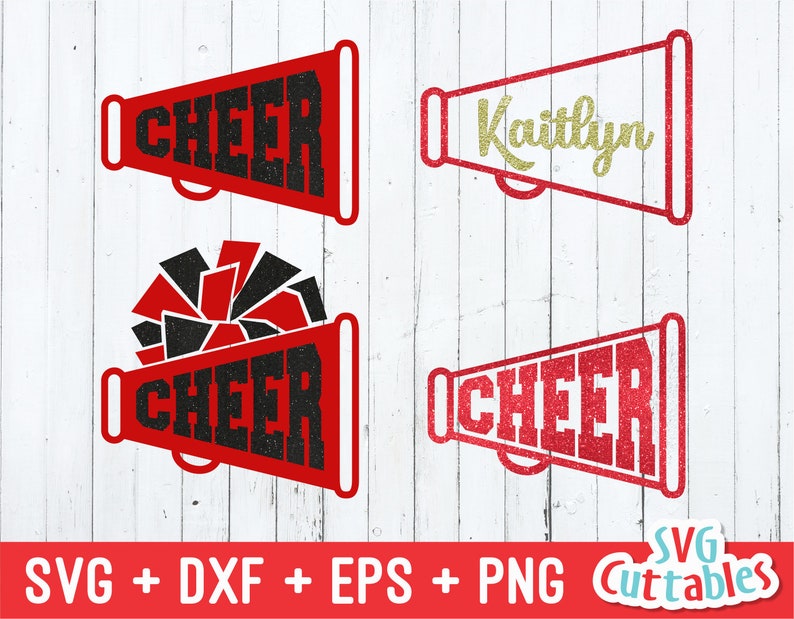 Cheer Megaphone Svg - Cheer Cone Svg - Eps - Dxf - Cheerleader Svg ...
