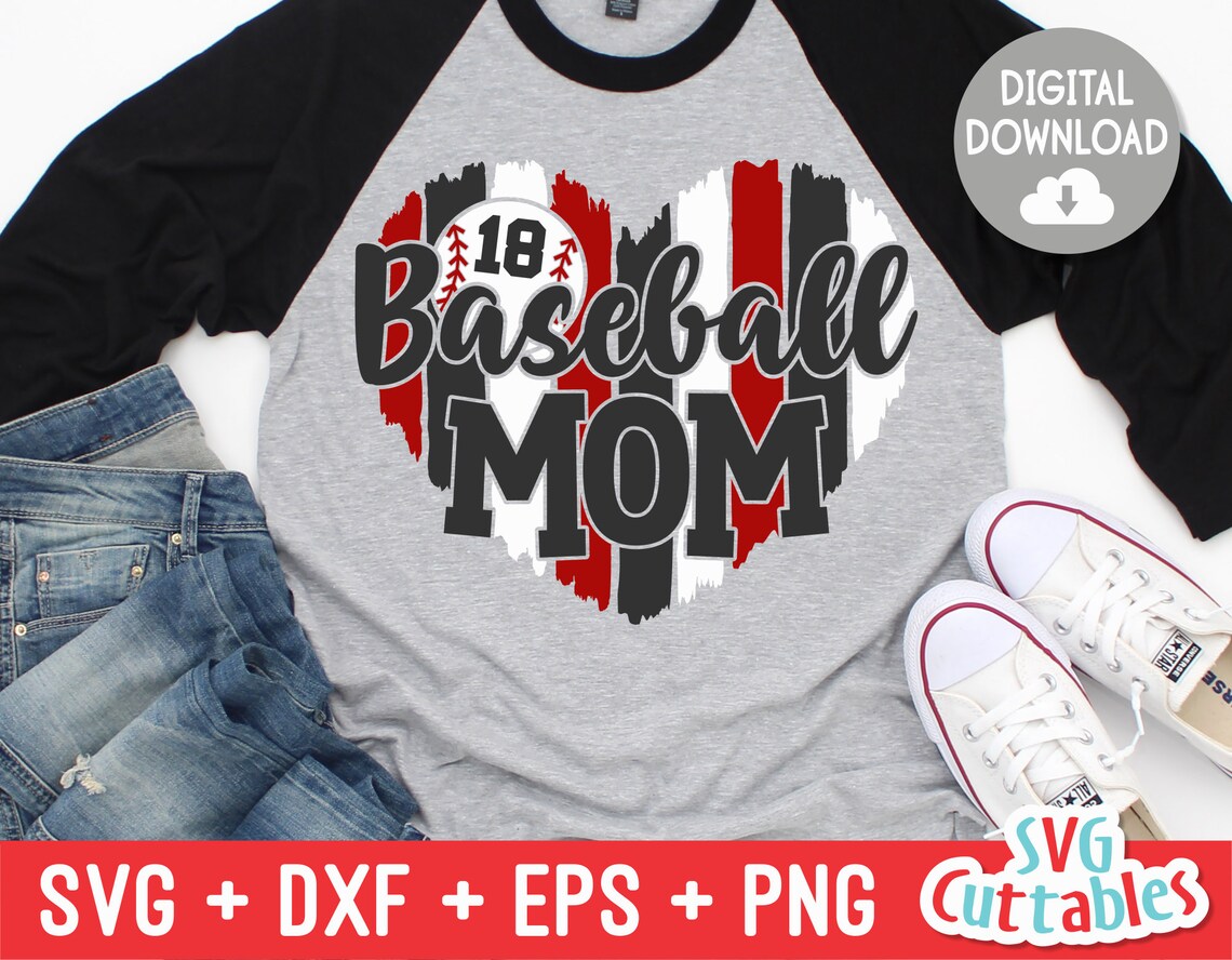 Baseball Mom Svg Baseball Cut File Svg Dxf Eps Png | Etsy