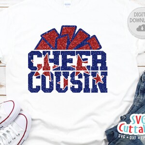 Cheer Cousin Svg Cheer Cut File Svg Dxf Eps Png Cheer Cut File Pom Pom ...
