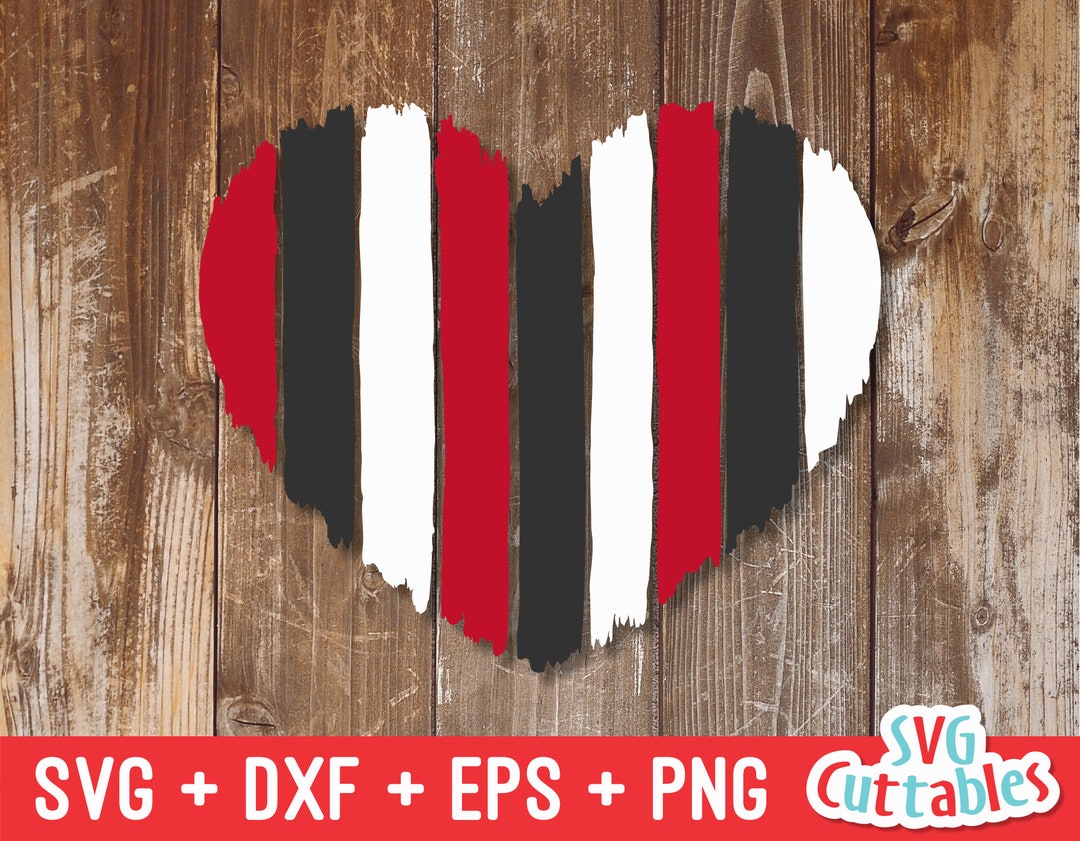 Brush Stroke Heart Svg - Brush Stroke Background Cut File - Silhouette ...