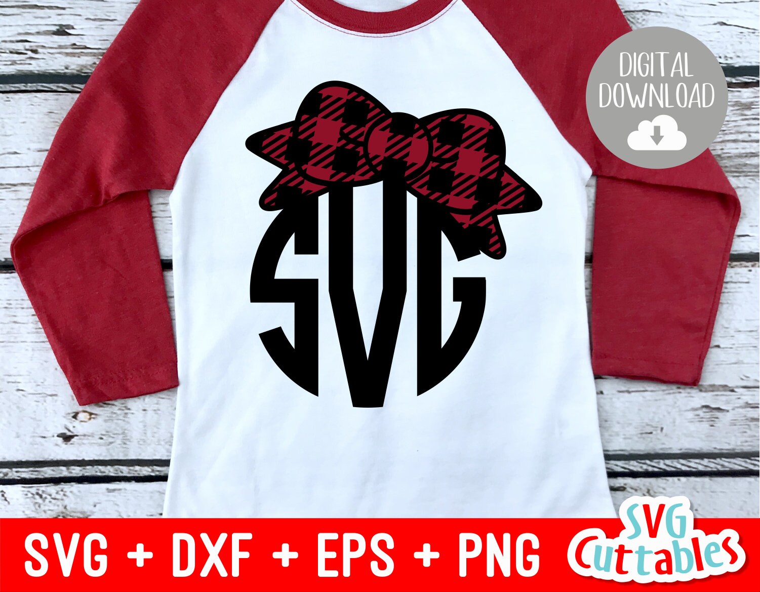 Bow Monogram Frame Svg Buffalo Plaid Plaid monogram Frame - Etsy