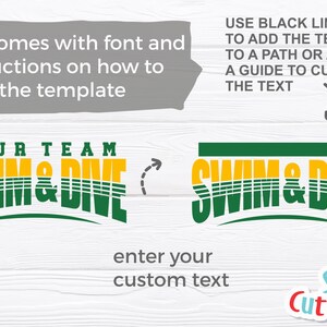 Swim and Dive Svg - Swim Cut File - Swim and Dive Template 0021 - Svg ...