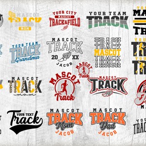 Track Svg Bundle - Track and Field Template Bundle - Track Cut File ...