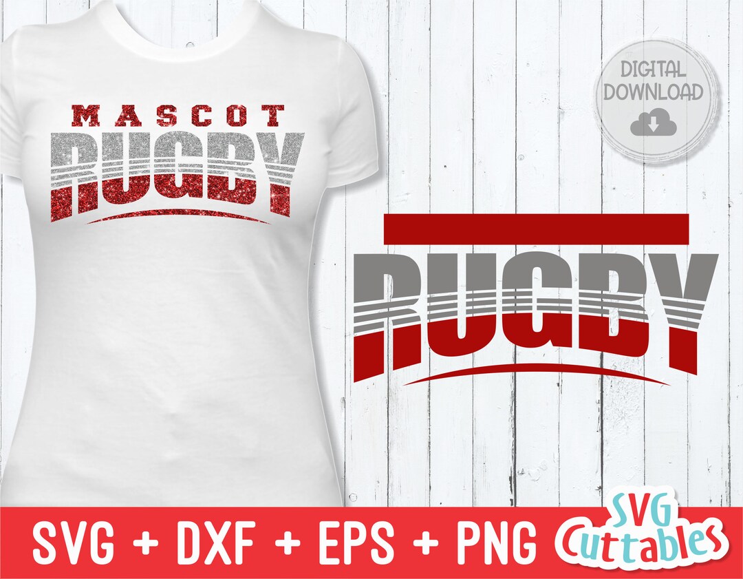 Rugby Svg - Rugby Cut File - Rugby Template 002 - Svg - Eps - Dxf ...