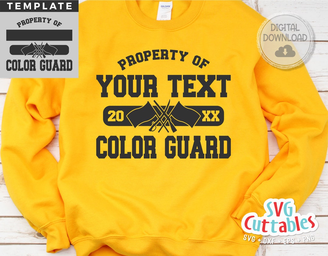 Color Guard Svg - Color Guard Template 0016 - Svg - Dxf - Eps - Png ...