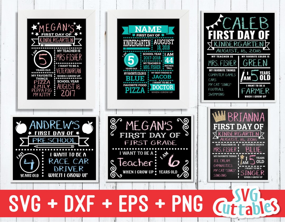 First Day of School Svg - Last Day of School - Svg Bundle - Dxf - Png ...