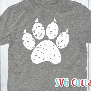 Paw svg paw print svg eps dxf Chevron paw print svg polka | Etsy