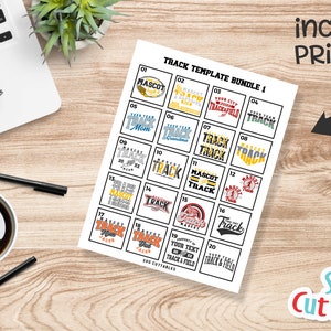 Track Svg Bundle - Track and Field Template Bundle - Track Cut File ...