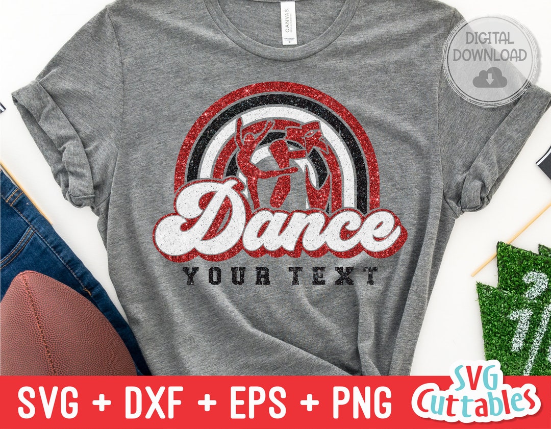 Dance Svg Cut File - Dance Team - Dance Template 0024 - Svg - Eps - Dxf ...