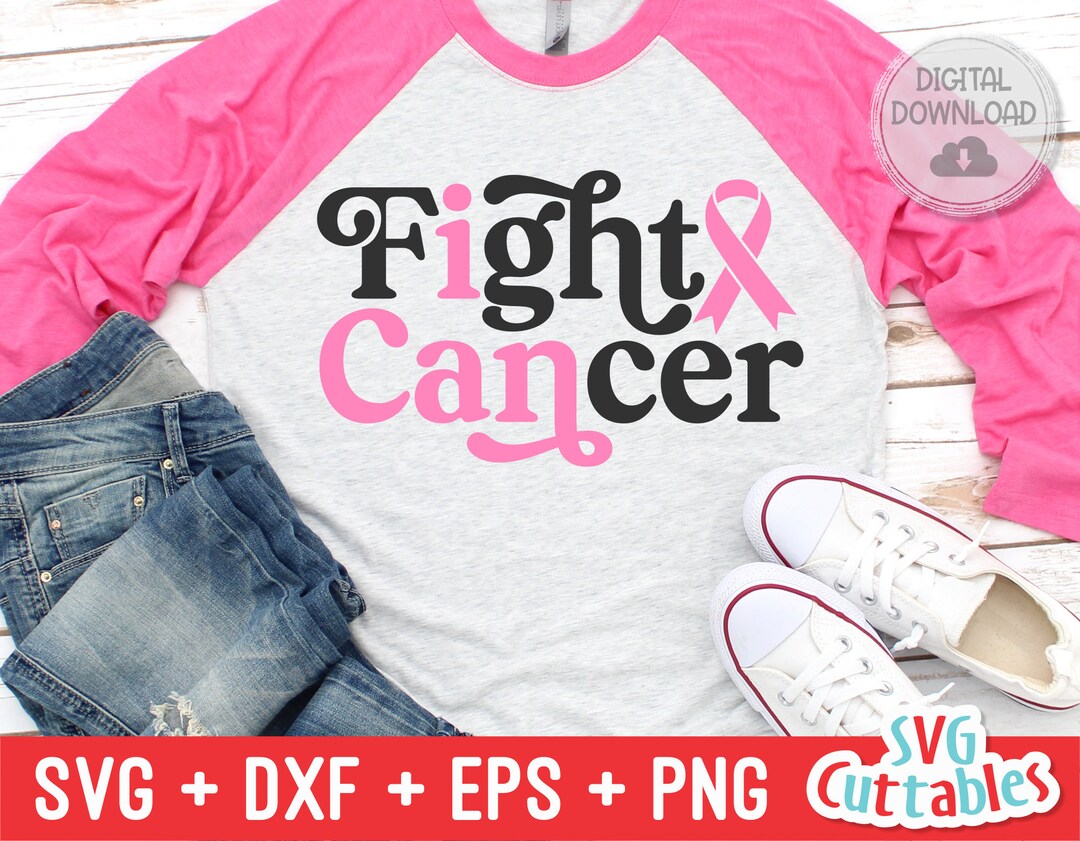 Fight Cancer Svg - Breast Cancer Awareness - Svg - Dxf - Eps - Png ...