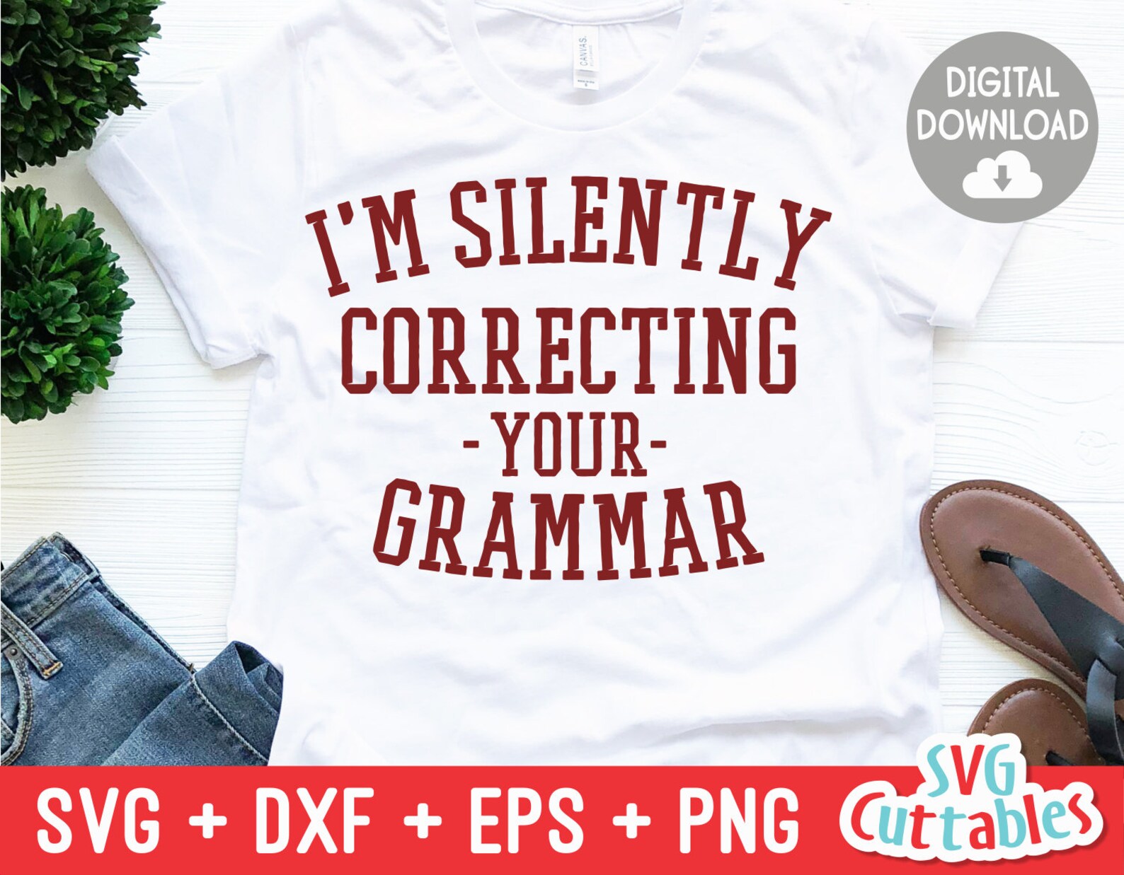 I'm Silently Correcting Your Grammar Svg Sarcastic Cut | Etsy
