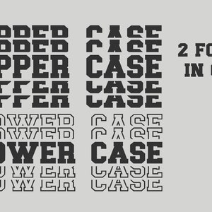 JP Sporty Stacked Font - Otf - Ttf - Mirrored Font - Athletic Font ...