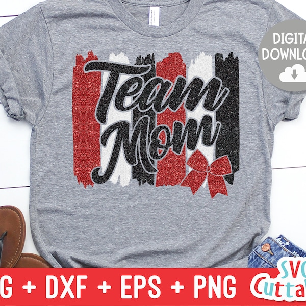 Team Mom Svg - Etsy