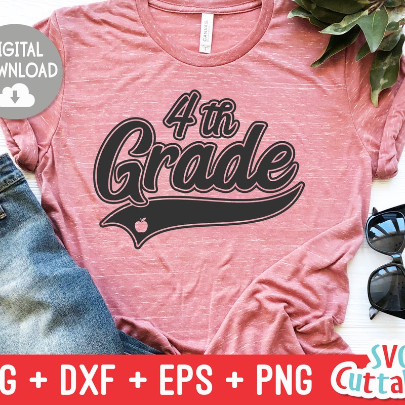 Fourth Grade Svg - Etsy