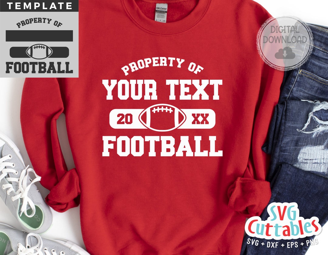Football Cut File - Football Template 0058 - Svg - Eps - Dxf - Football ...