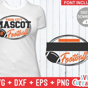 Football Cut File - Football Template 0039 - Svg - Eps - Dxf - Football ...