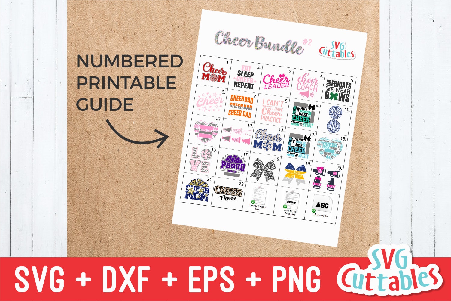 Cheer Bundle Svg - Cheerleader - Dxf - Eps - Cheerleading - Megaphone ...