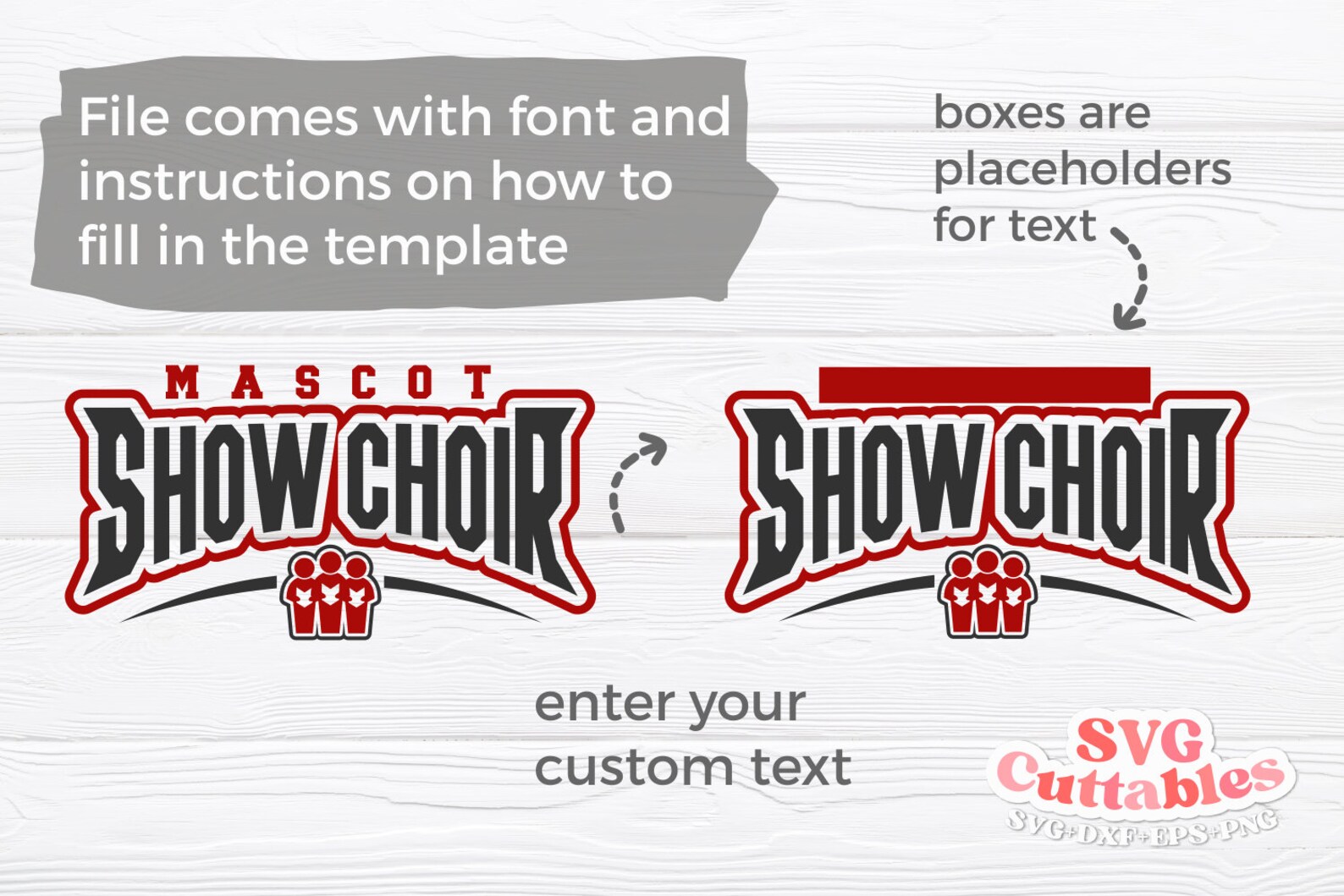 Show Choir Svg Cut File - Choir Template 0011- Svg - Eps - Dxf - Png ...
