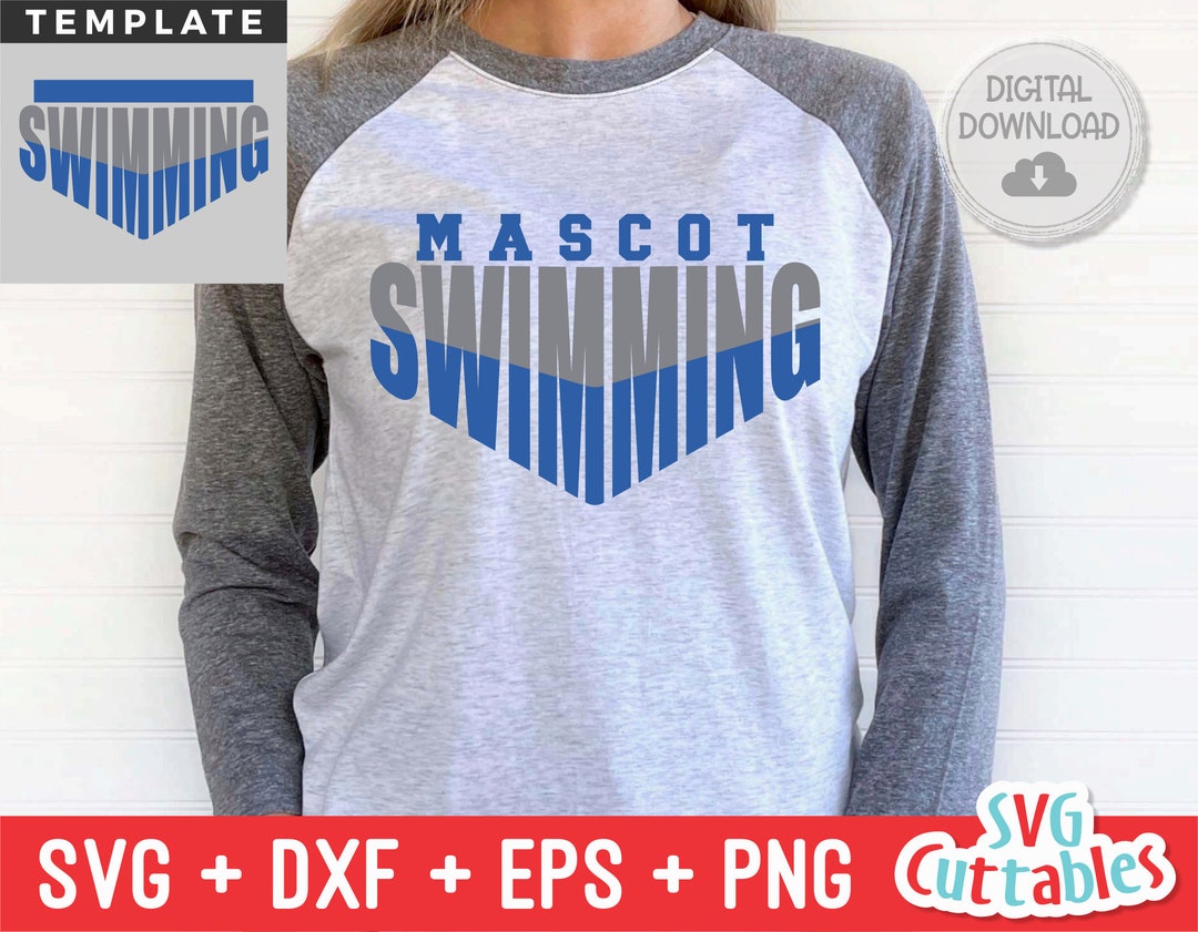 Swimming Svg - Swim Cut File - Swim Template 006 - Svg - Eps - Dxf ...