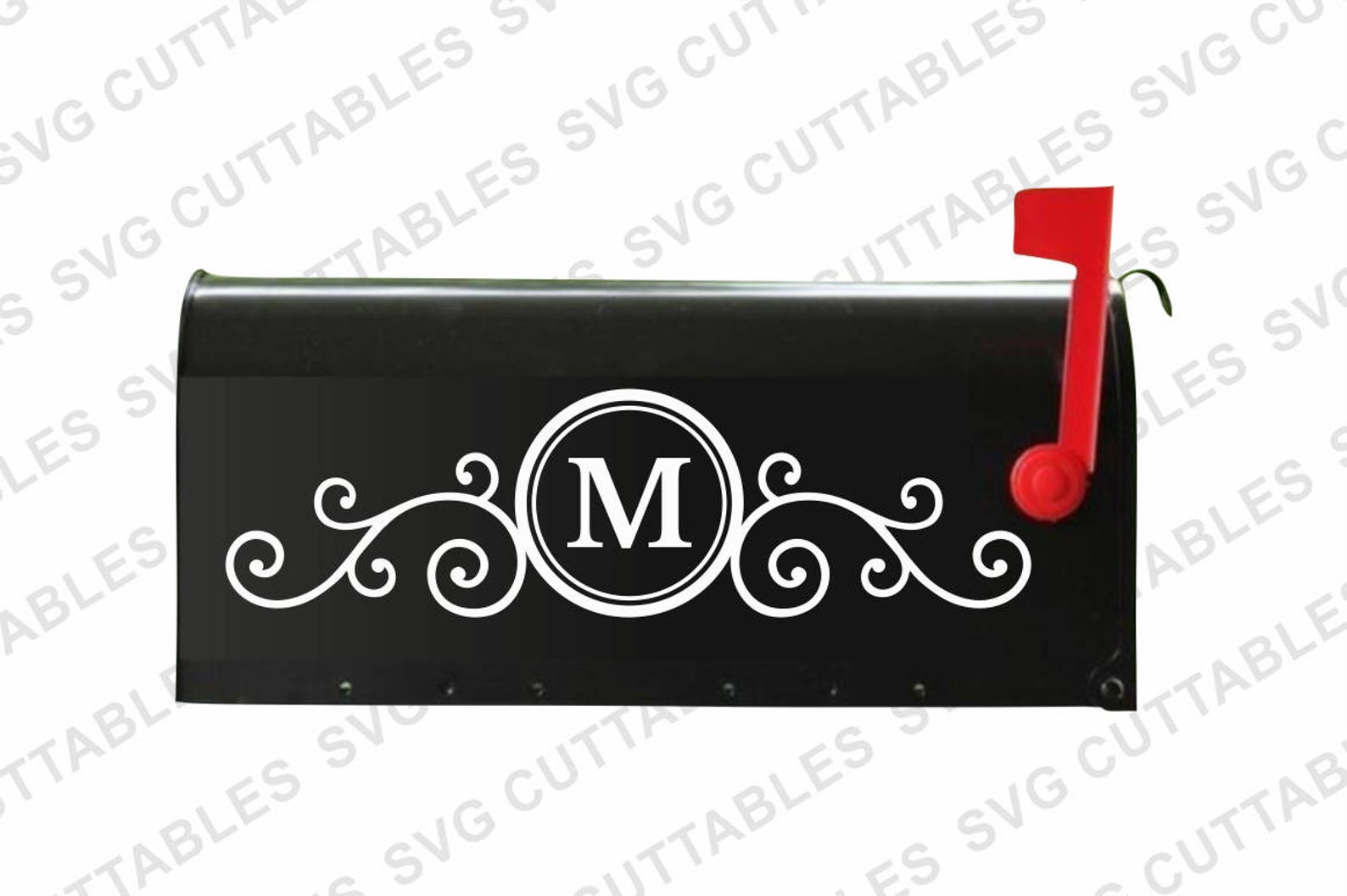 Mailbox Svg, Mailbox Monogram Frame SVG, Mailbox Dxf, Eps, Monogram ...
