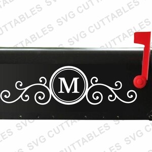 Mailbox Svg, Mailbox Monogram Frame SVG, Mailbox Dxf, Eps, Monogram ...