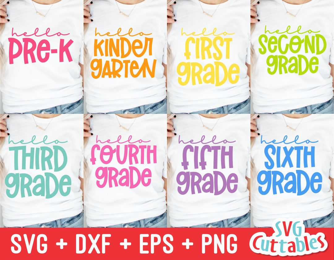 School Svg Bundle - Class Cut File - Teacher Shirt Designs - Grade ...