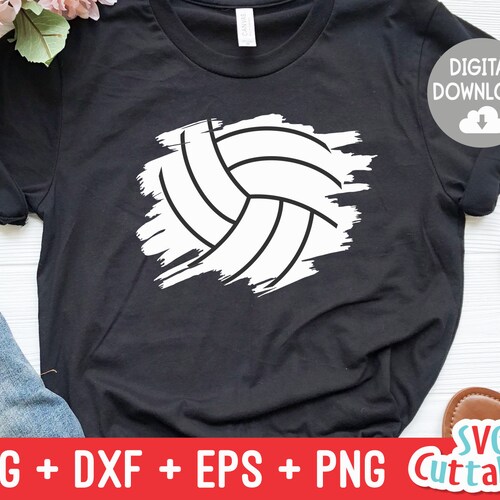 Volleyball Ball Splat Ink. Svg Png Eps Dxf Cut Files. | Etsy