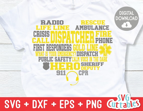 911 Dispatcher Subway Heart Svg Dispatcher Cut File Svg - Etsy