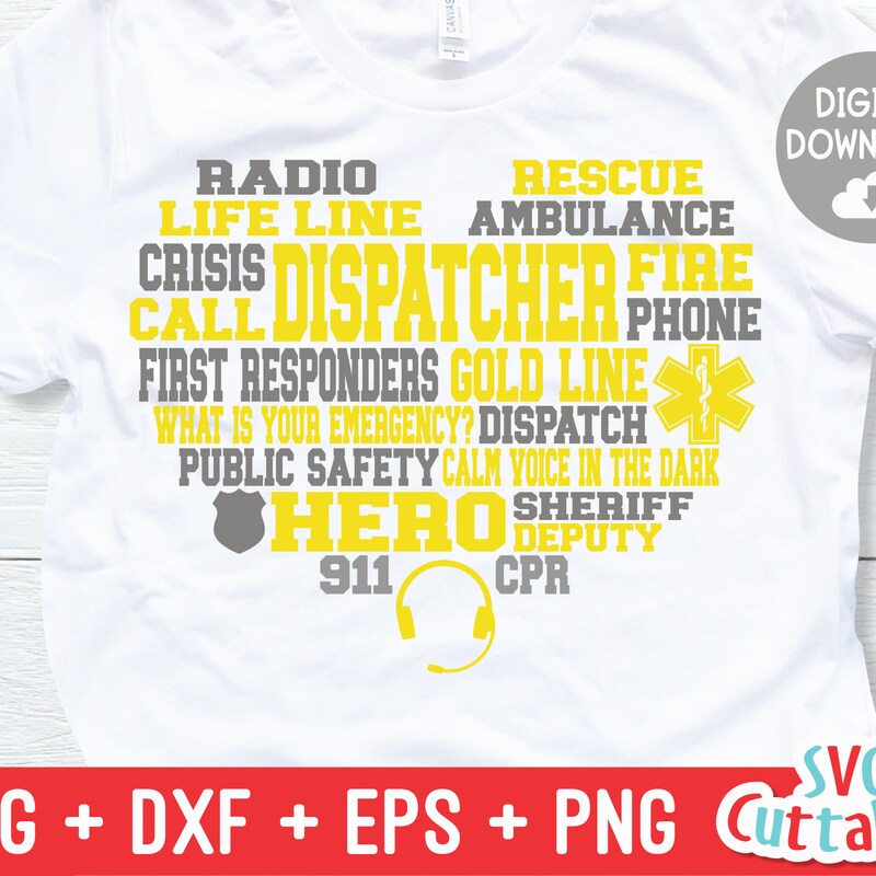 911 Dispatcher Svg - Etsy