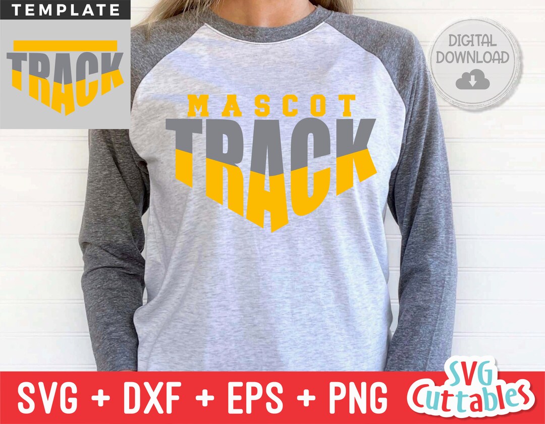 Track Svg - Track and Field Template 008 - Track Cut File - Svg - Eps ...