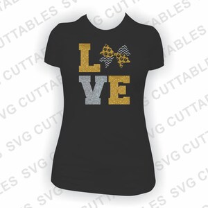 Cheer Bow Svg, Cheer Love Svg, Patterned Bow, Svg, Eps, and Dxf ...