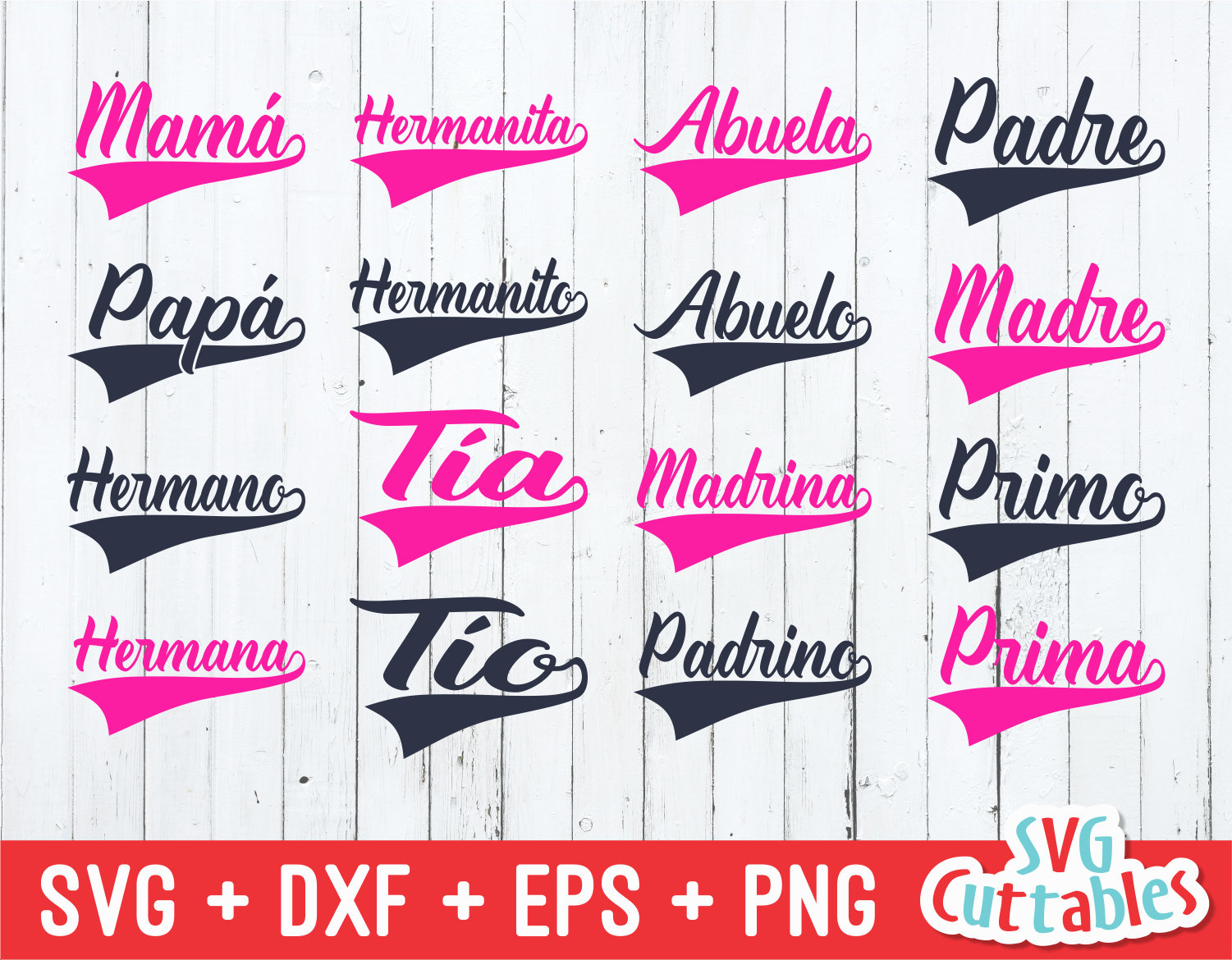 Family Text Tails Svg, Spanish, SVG, EPS, DXF, Mama Svg, Papa Svg ...