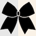 Cheer Bow Svg -cheer Bow Cut File - Cheerleader Bow Clipart - Svg - Dxf ...