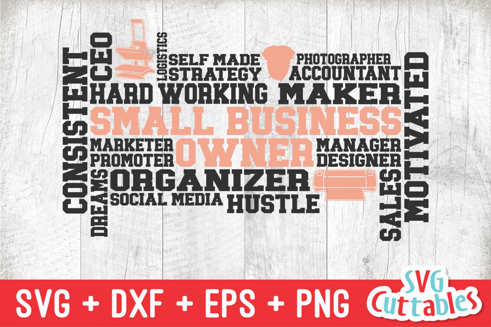 Small Business Owner Word Art Svg Cut File Small Business - Etsy