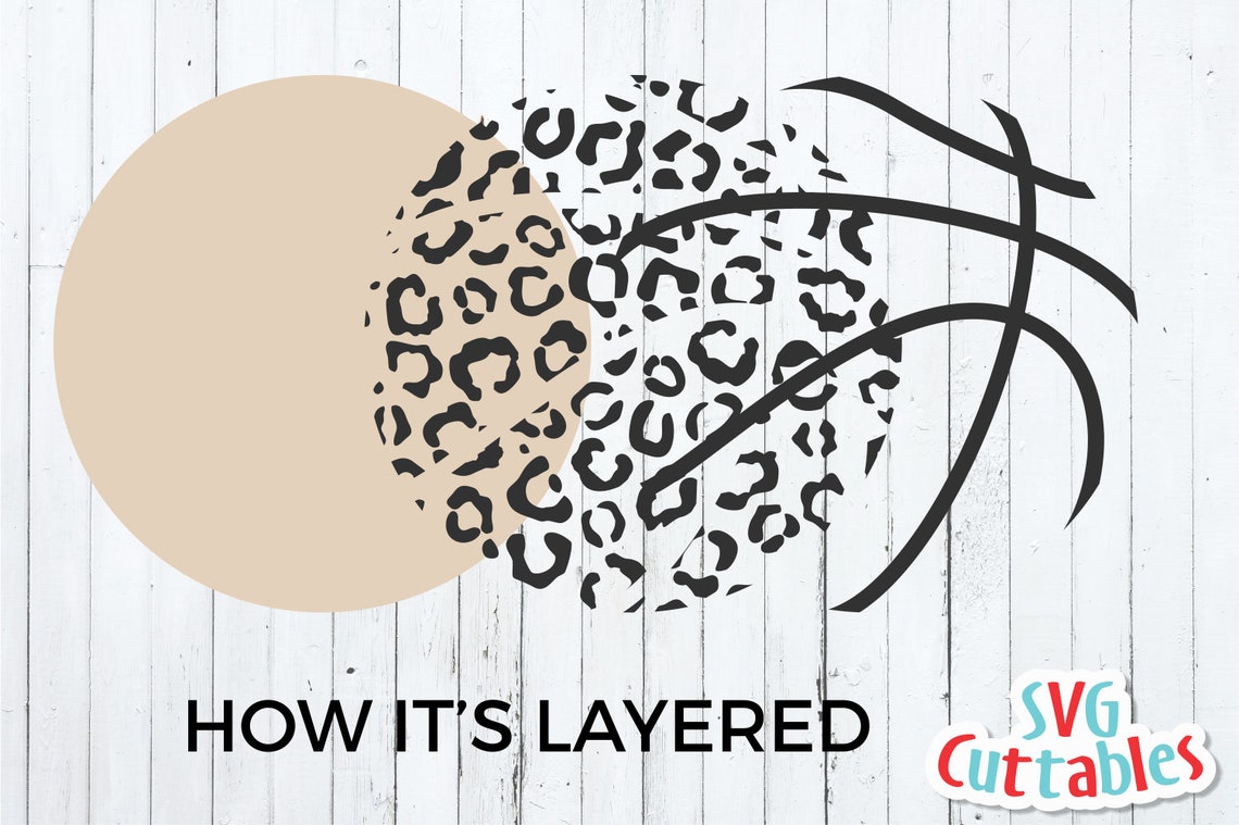 Leopard Print Basketball Svg Basketball Cut File Svg Dxf - Etsy