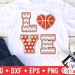 Basketball svg love baskeball svg basketball heart svg | Etsy