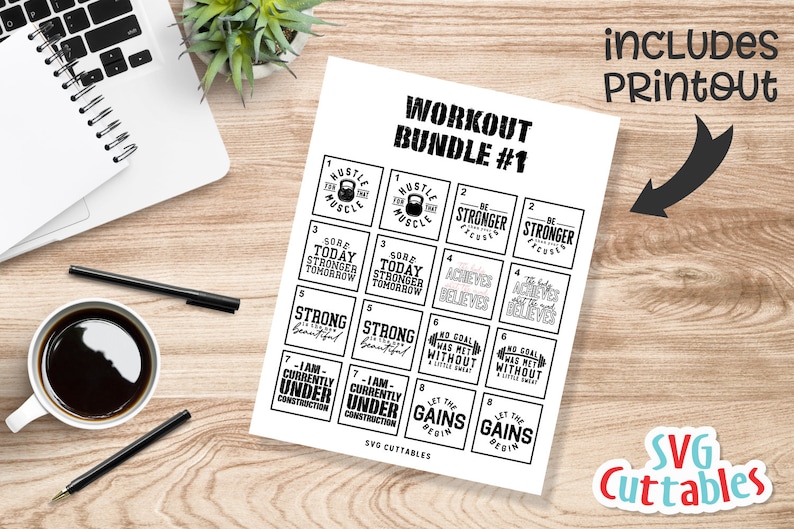 Workout Svg Bundle | Fitness Svg | Workout Svg | Exercise Svg ...