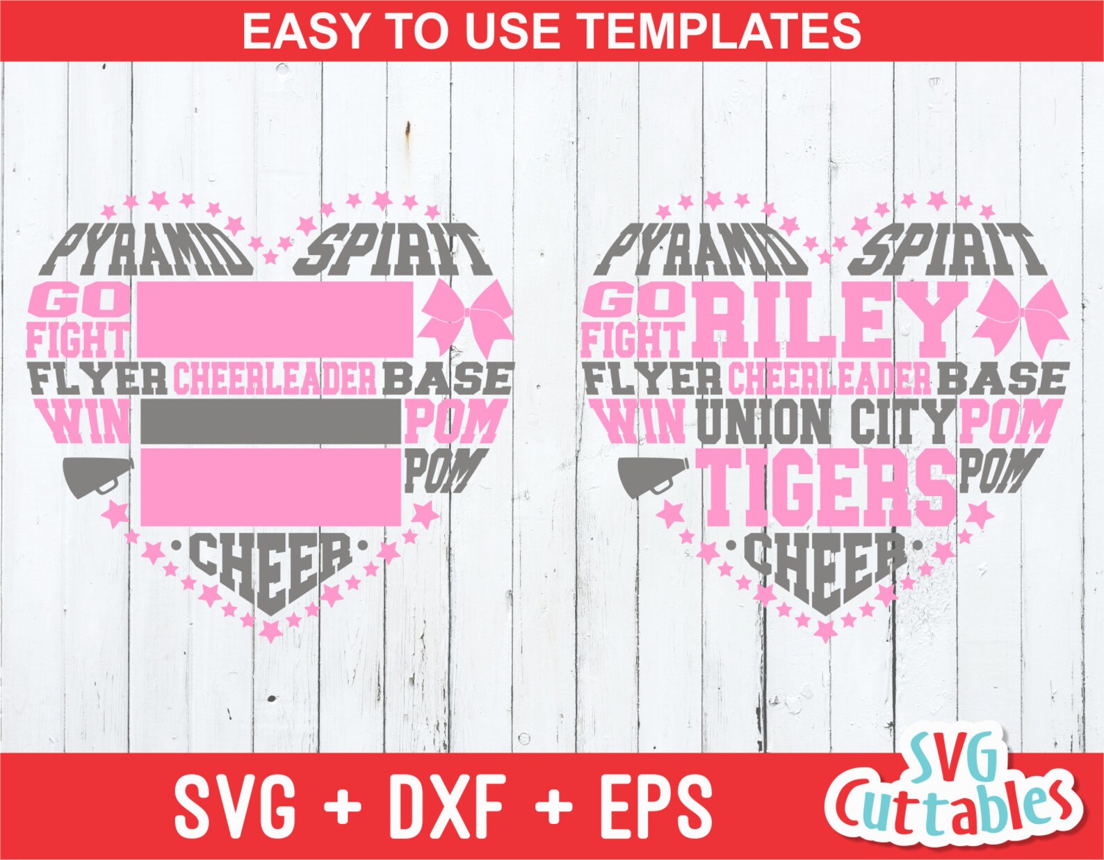 Cheer Svg, Cheer Heart Subway Art Svg, Cheer Dxf, Eps, Cheer Template ...